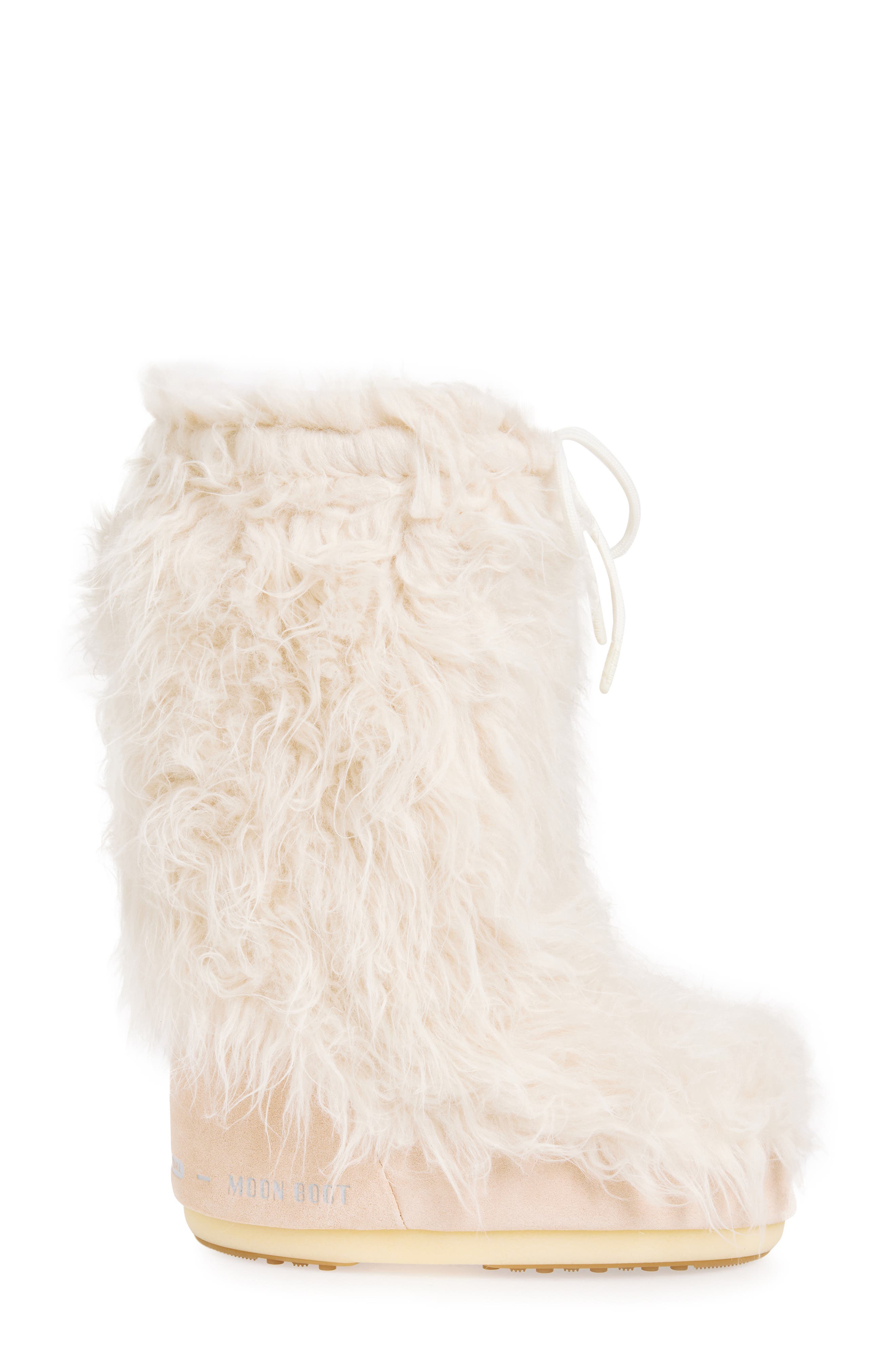 Moon Boot® Icon Water Resistant Faux Fur Moon Boot® (Women) | Nordstromrack