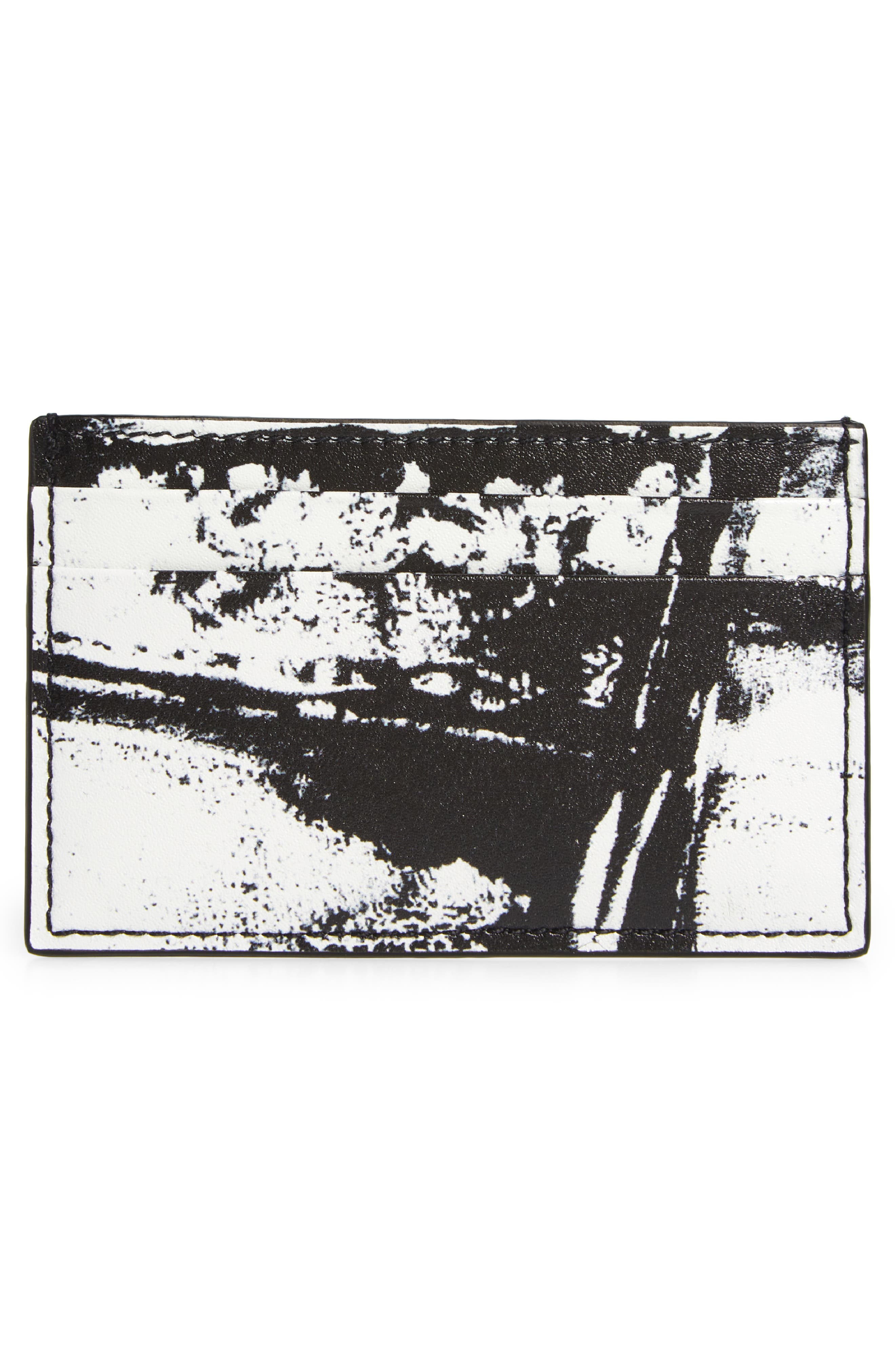 McQueen Fold Pattern Leather Card Holder | Nordstromrack