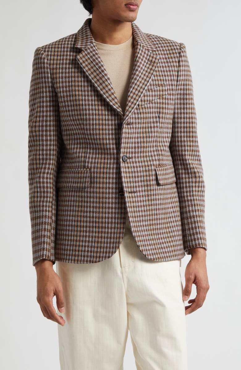 Bode Marston Check Merino Wool Tweed Suit Jacket | Nordstromrack