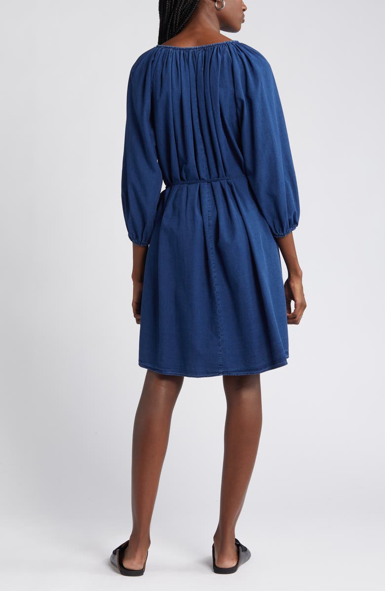 Closed Gathered Belted Denim Dress | Nordstromrack