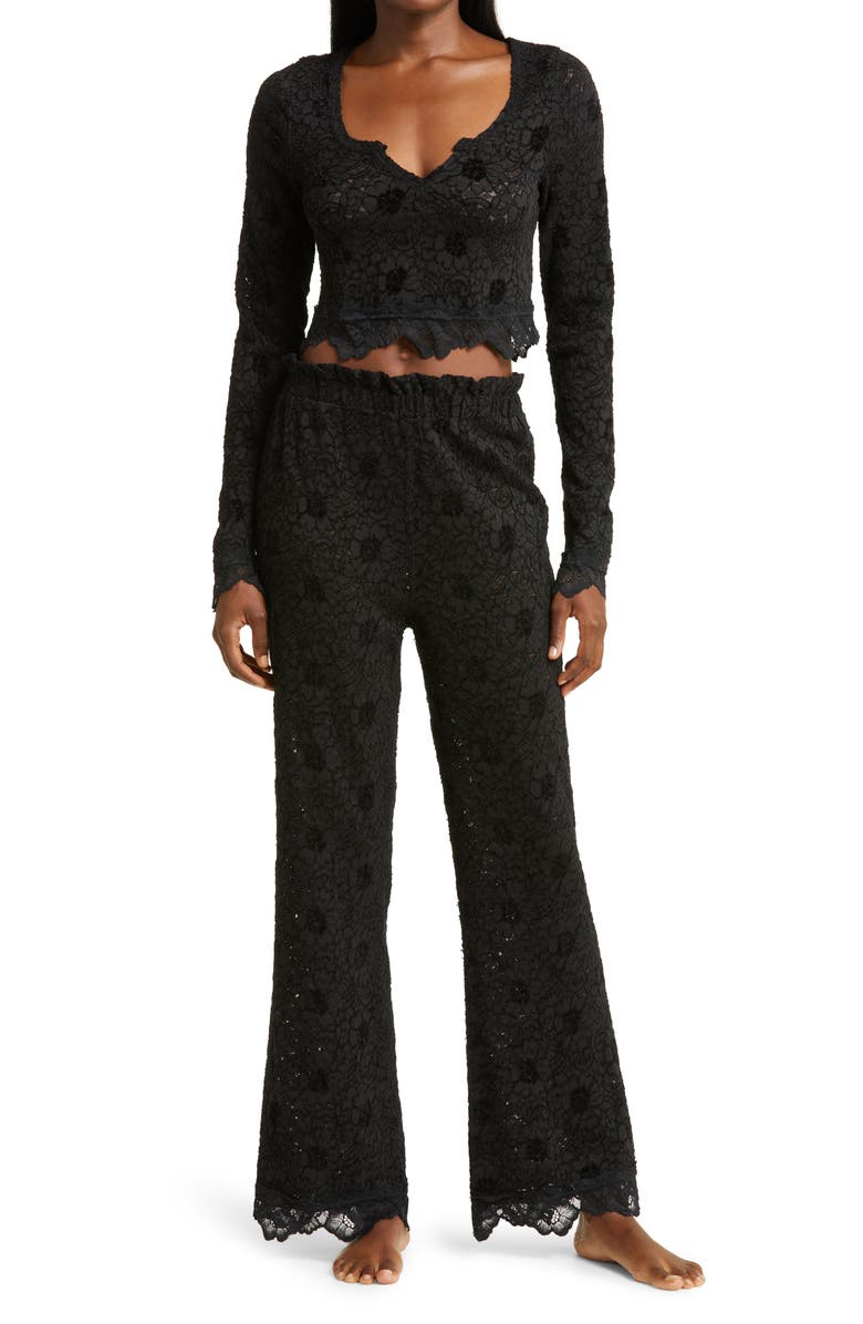 Free People Cloud Ride Lace Pajamas | Nordstromrack