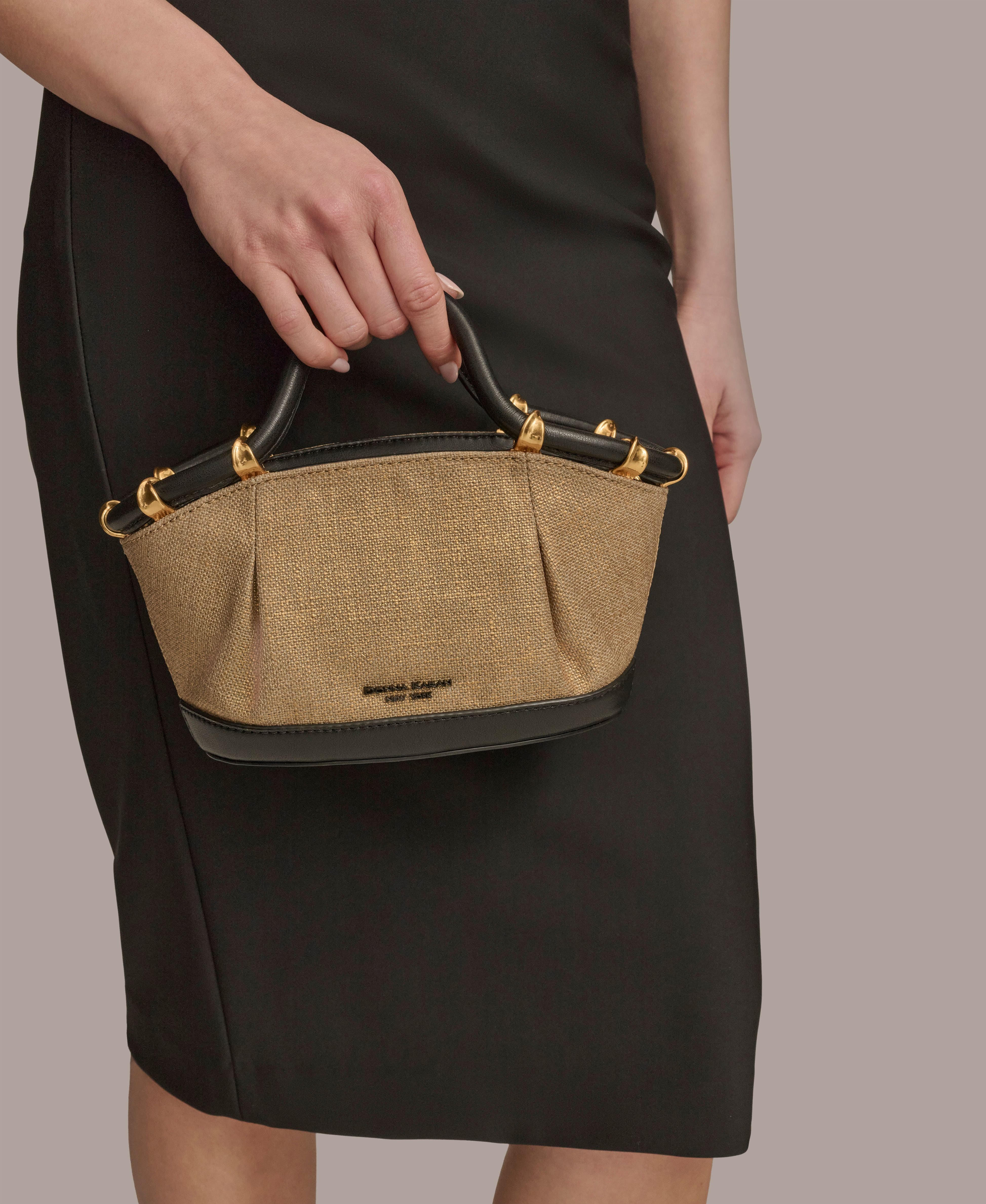 Donna Karan New York Chiffon Metallic Canvas Crossbody Bag | Nordstrom
