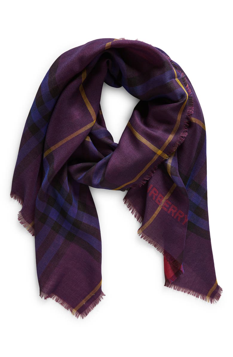 Burberry Check Wool & Silk Scarf | Nordstromrack