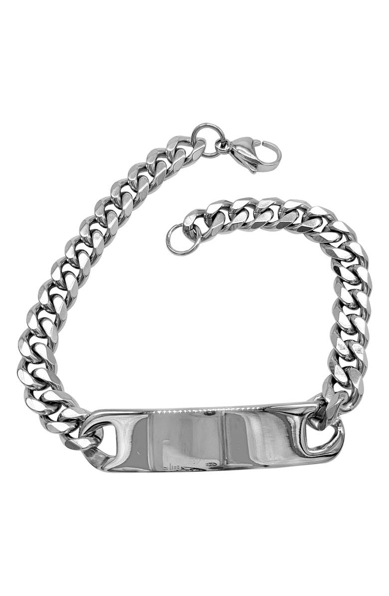 Adornia Water Resistant Curb Chain Tag Bracelet | Nordstromrack