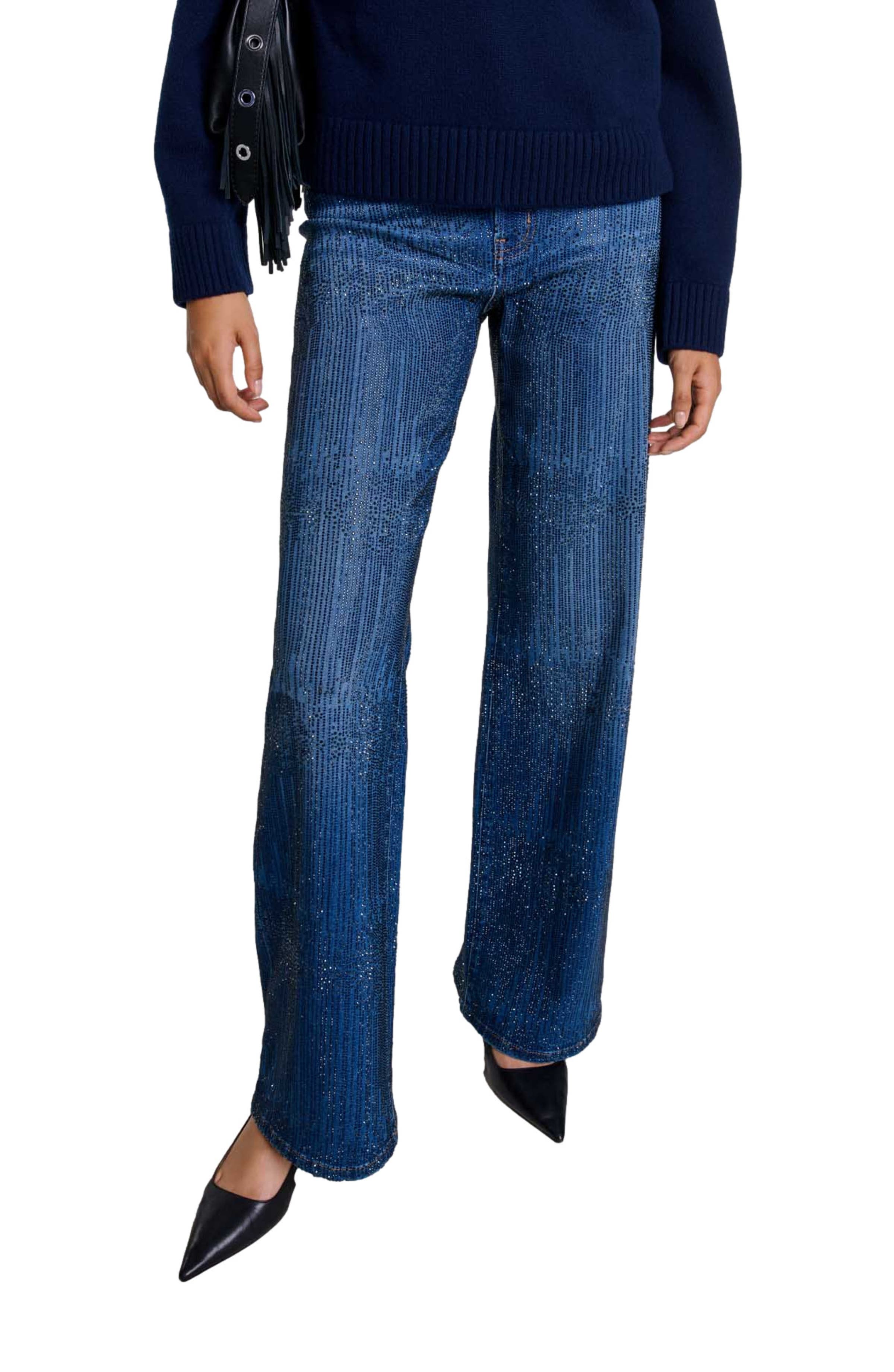 maje Rhinestone jeans | Nordstrom