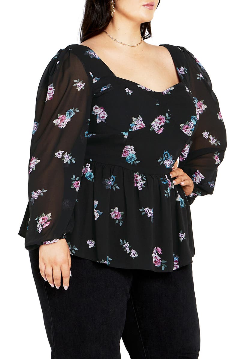 City Chic Jemina Floral Top | Nordstromrack