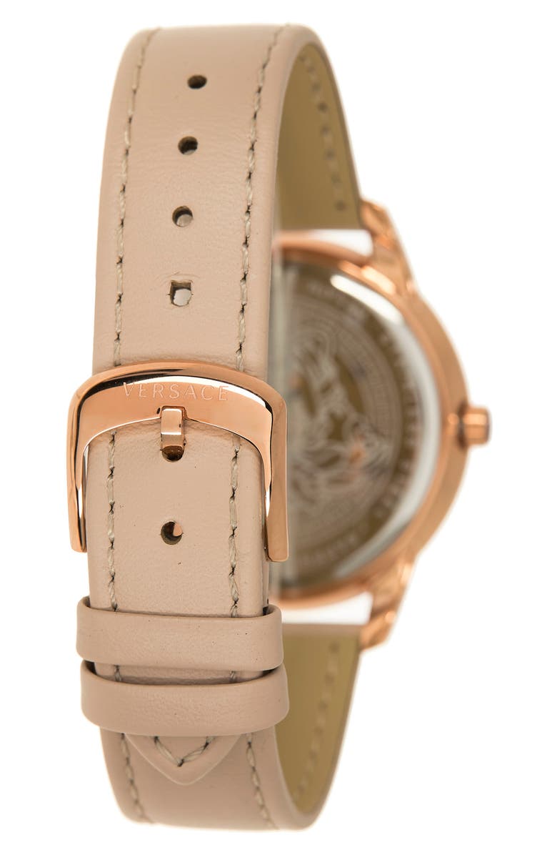 Versace Women's 2-Hand Quartz Leather Strap Watch, 38mm | Nordstromrack
