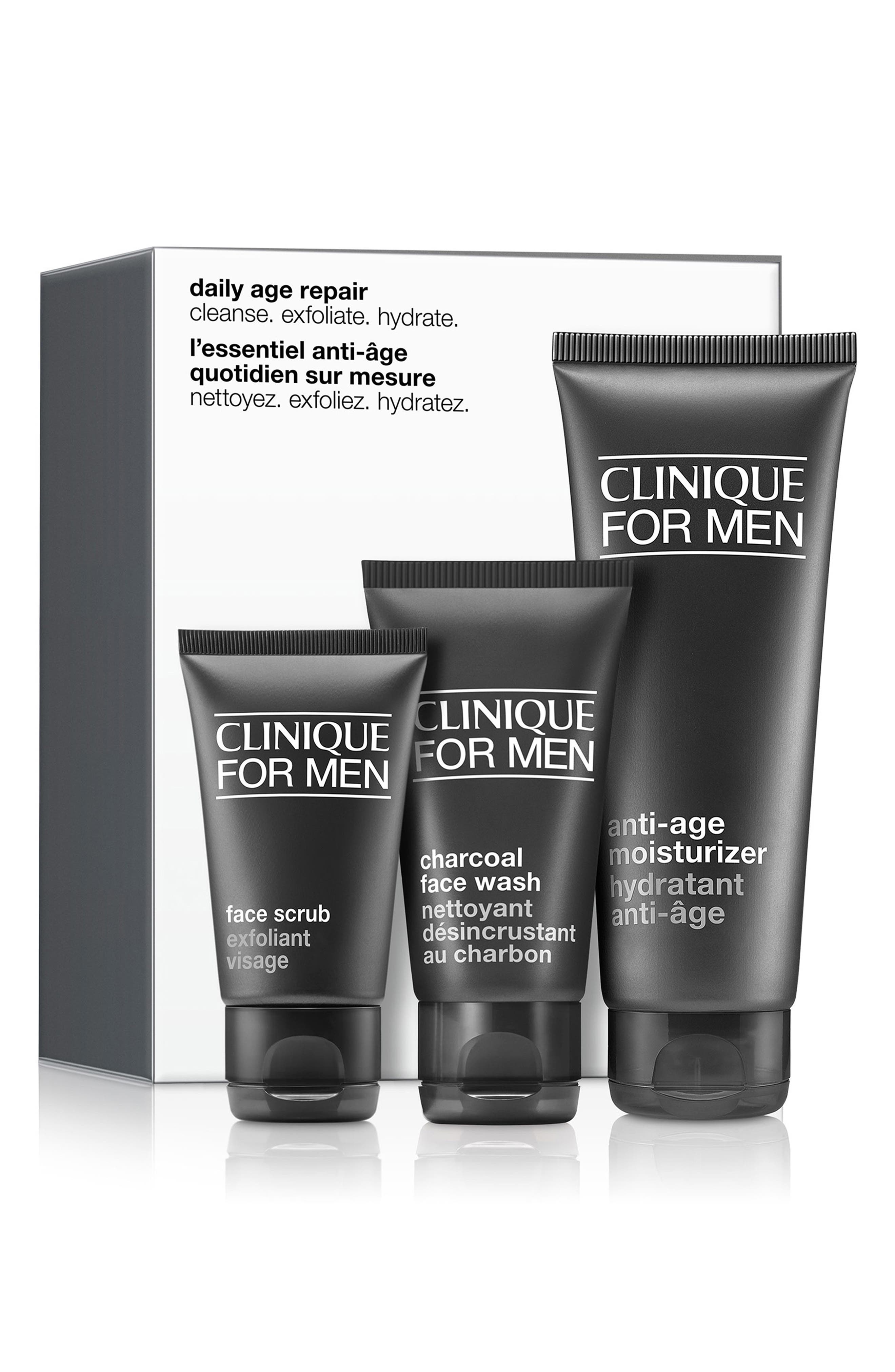 Clinique for Men Daily Age Repair Skin Care Set USD $53 Value ...