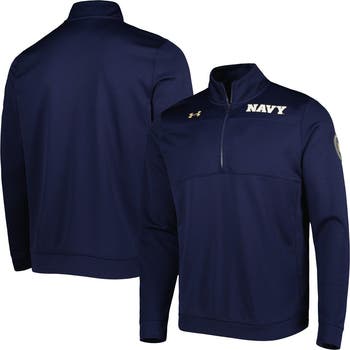 Under Armour Men's Under Armour Navy Navy Midshipmen Universal Mock ...