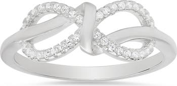 Queen Jewels Cubic Zirconia Infinity Love Knot Ring | Nordstromrack