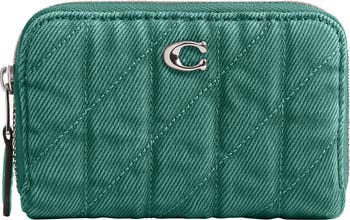 COACH Essential Quilted Denim Zip Wallet | Nordstrom