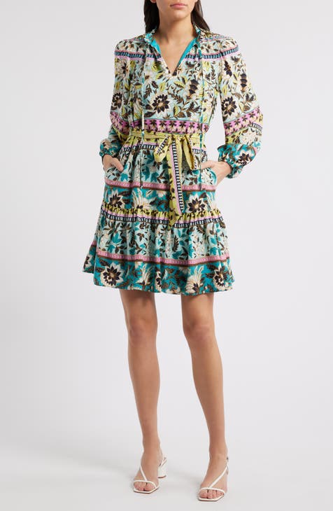 Long Sleeve Floral Dresses For Women
