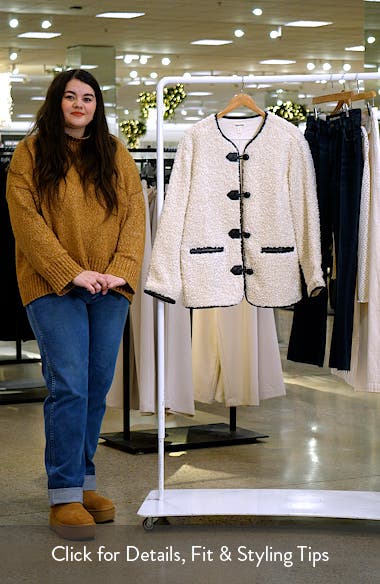 Open Edit Faux Shearling Jacket | Nordstromrack