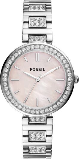 Fossil Women's Karli Three-Hand Stainless Steel Watch, 34mm | Nordstromrack