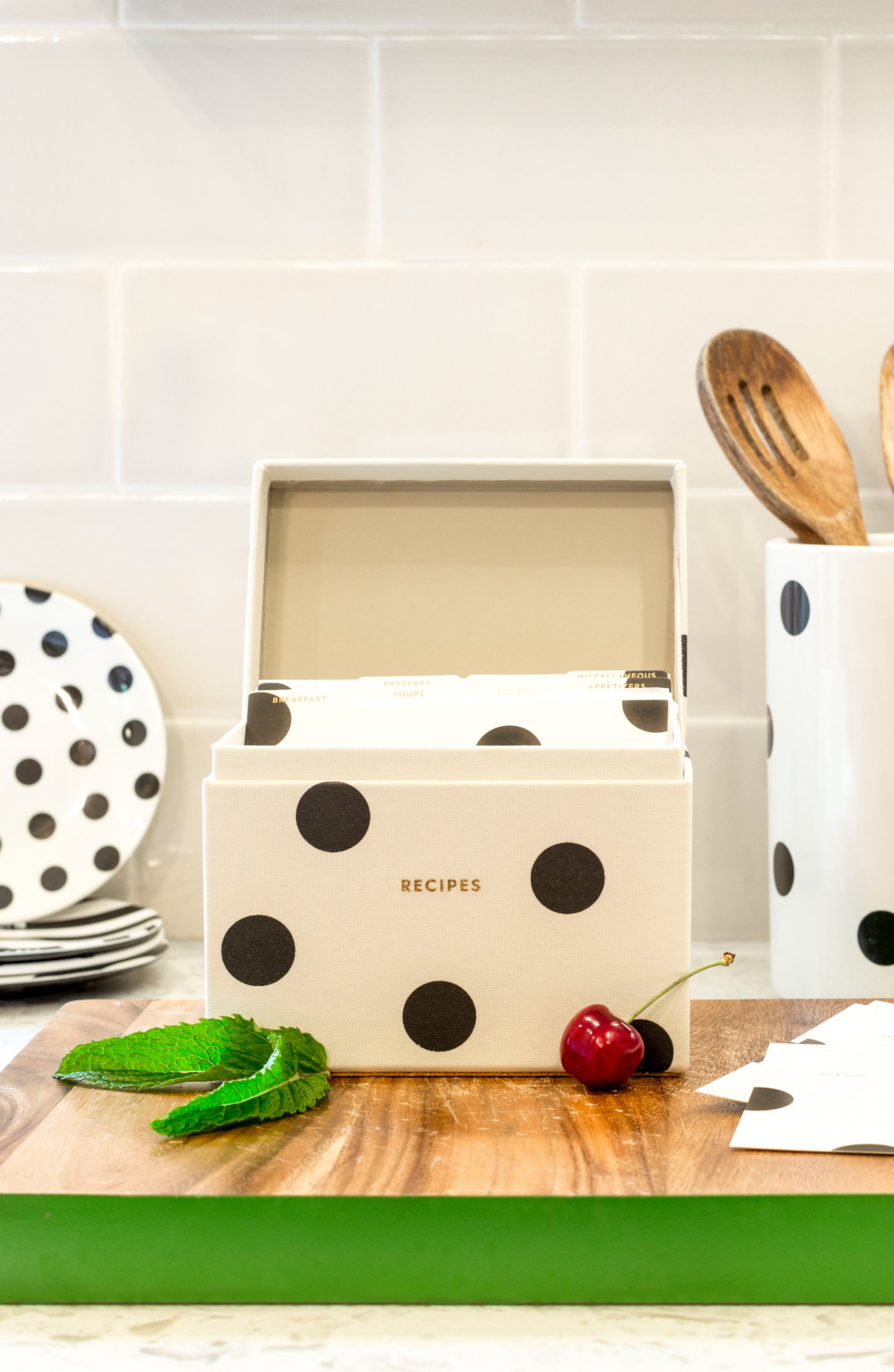 Kate Spade New York recipe box & cards set | Nordstrom