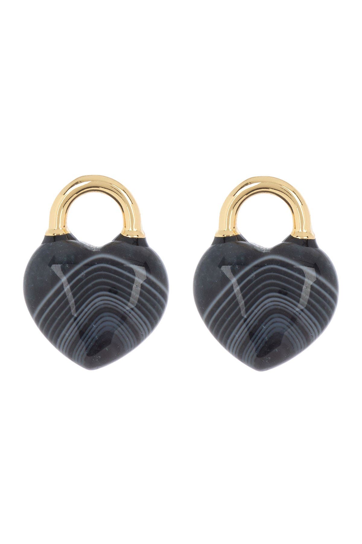 Kate Spade New York stone heart lock stud earrings | Nordstromrack