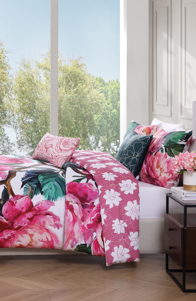 Bebejan Textured Floral Reversible 5-Piece Comforter Set | Nordstromrack