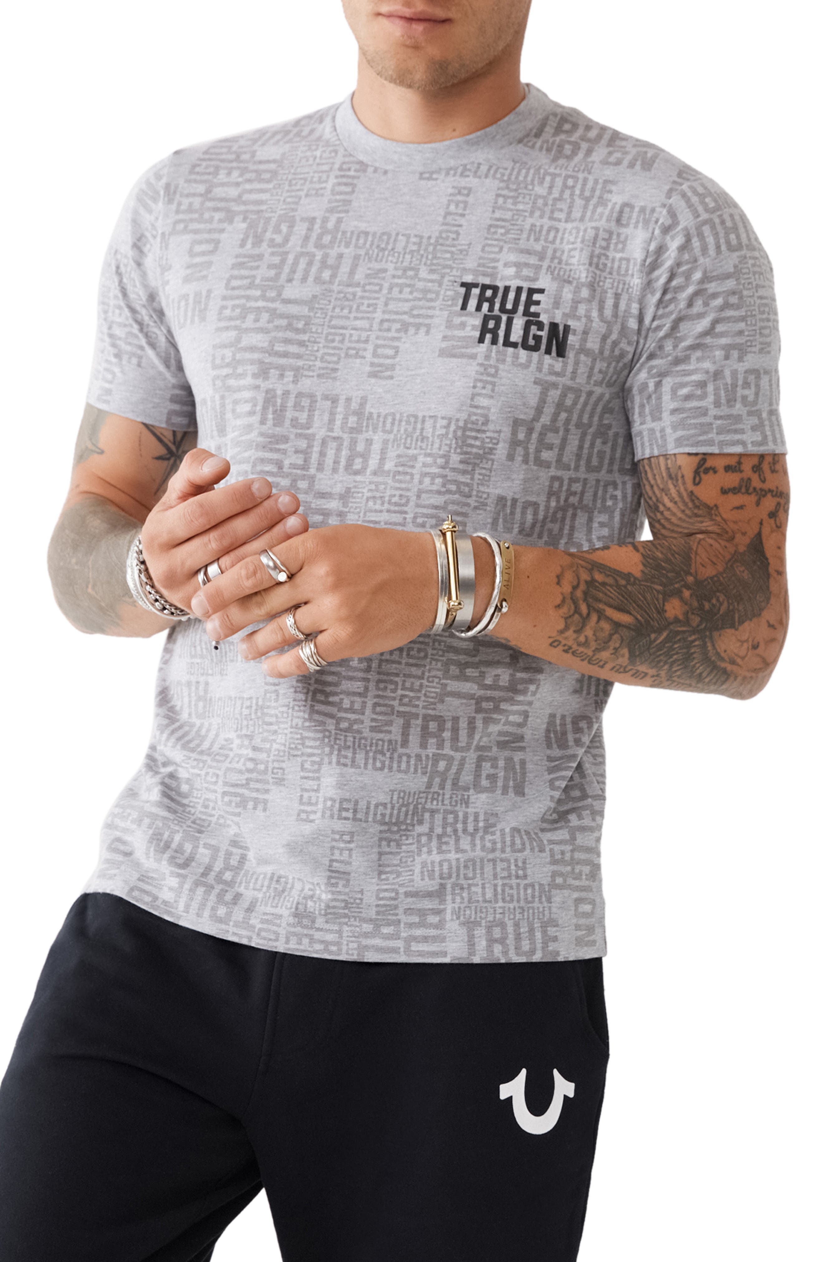 True Religion Brand Jeans True Religion Logo Graphic T-Shirt ...