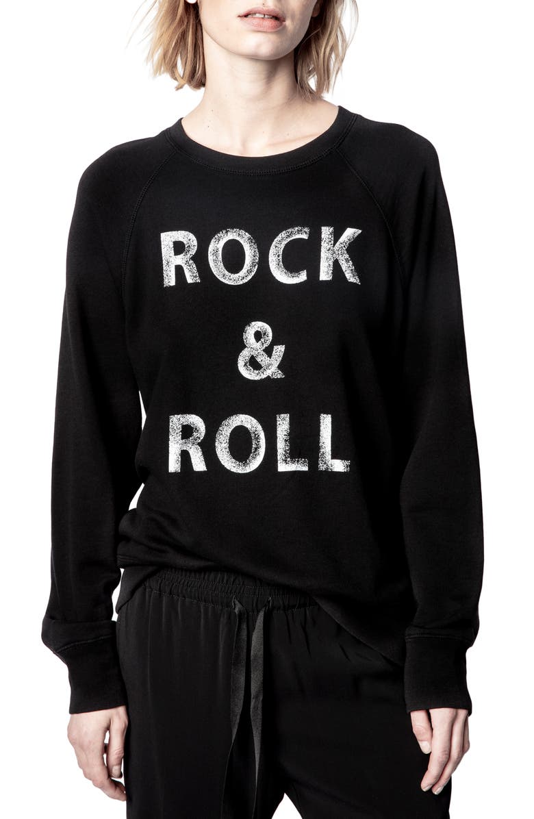 Zadig & Voltaire Rock N Roll Print Pullover Sweater | Nordstromrack