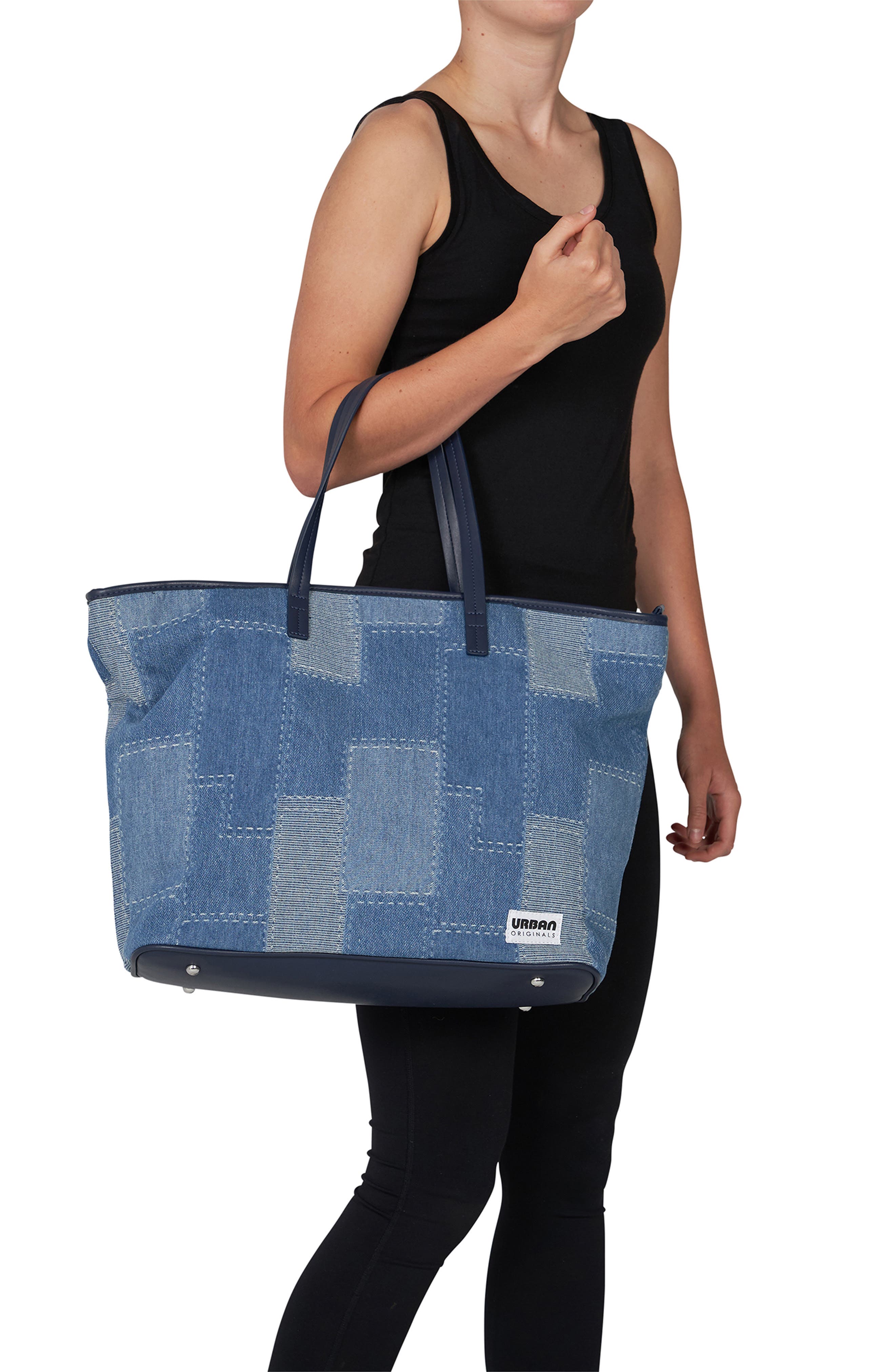 Urban Originals Denim Patchwork Tote Bag | Nordstromrack