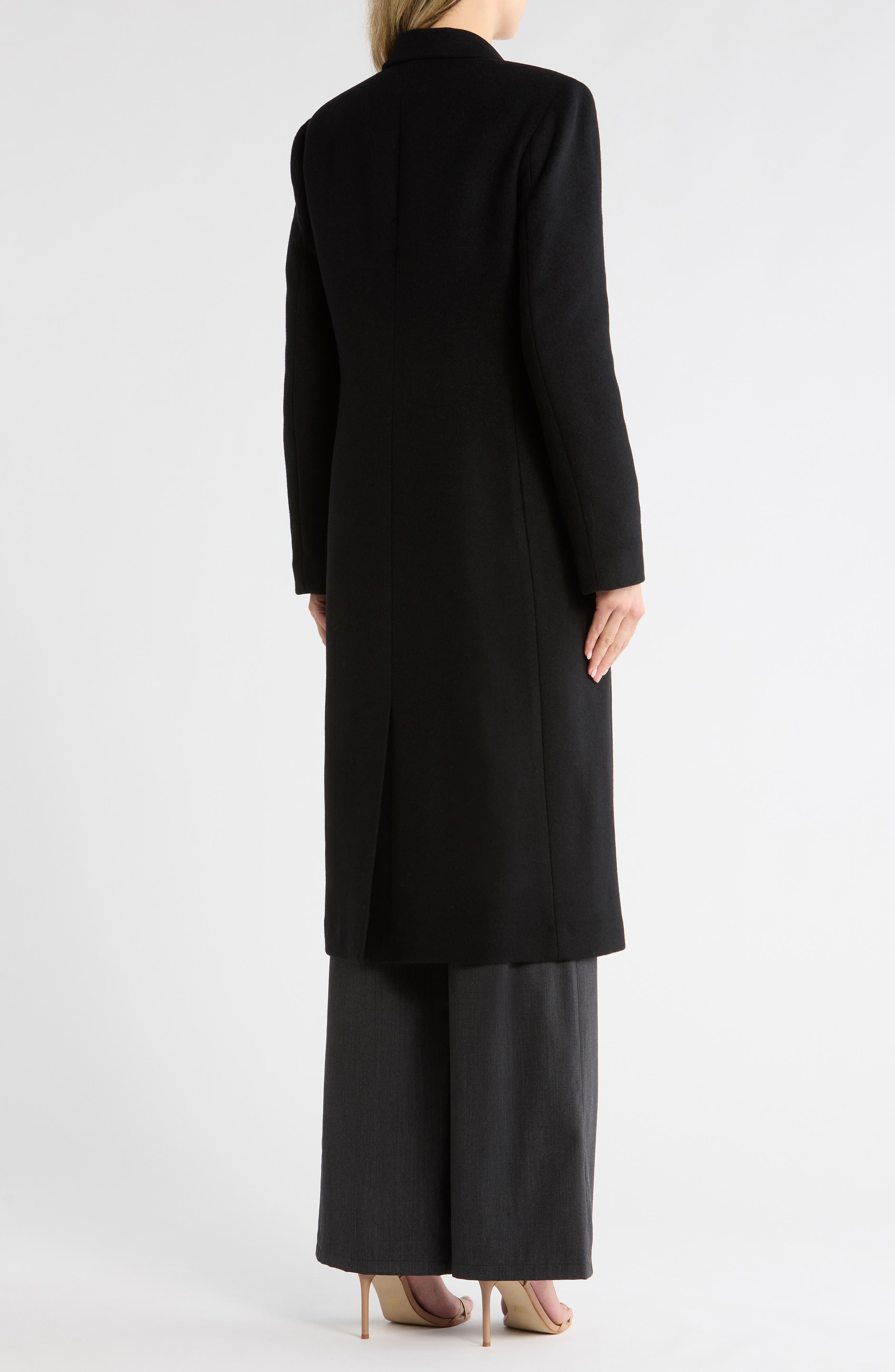 Theory Peak Lapel Recycled Wool Blend Coat | Nordstromrack