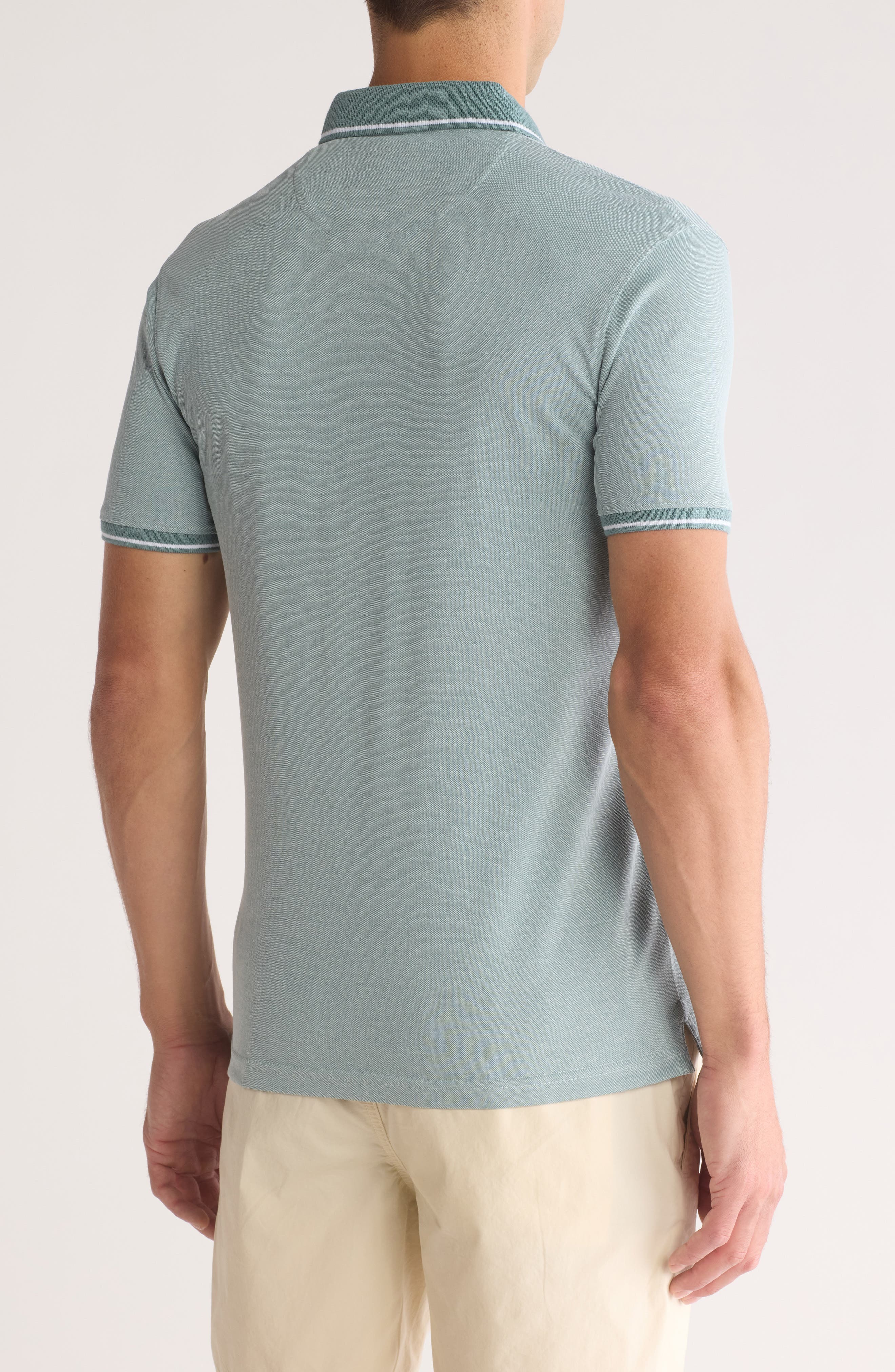 DENIM AND FLOWER Contrast Trim Polo | Nordstromrack