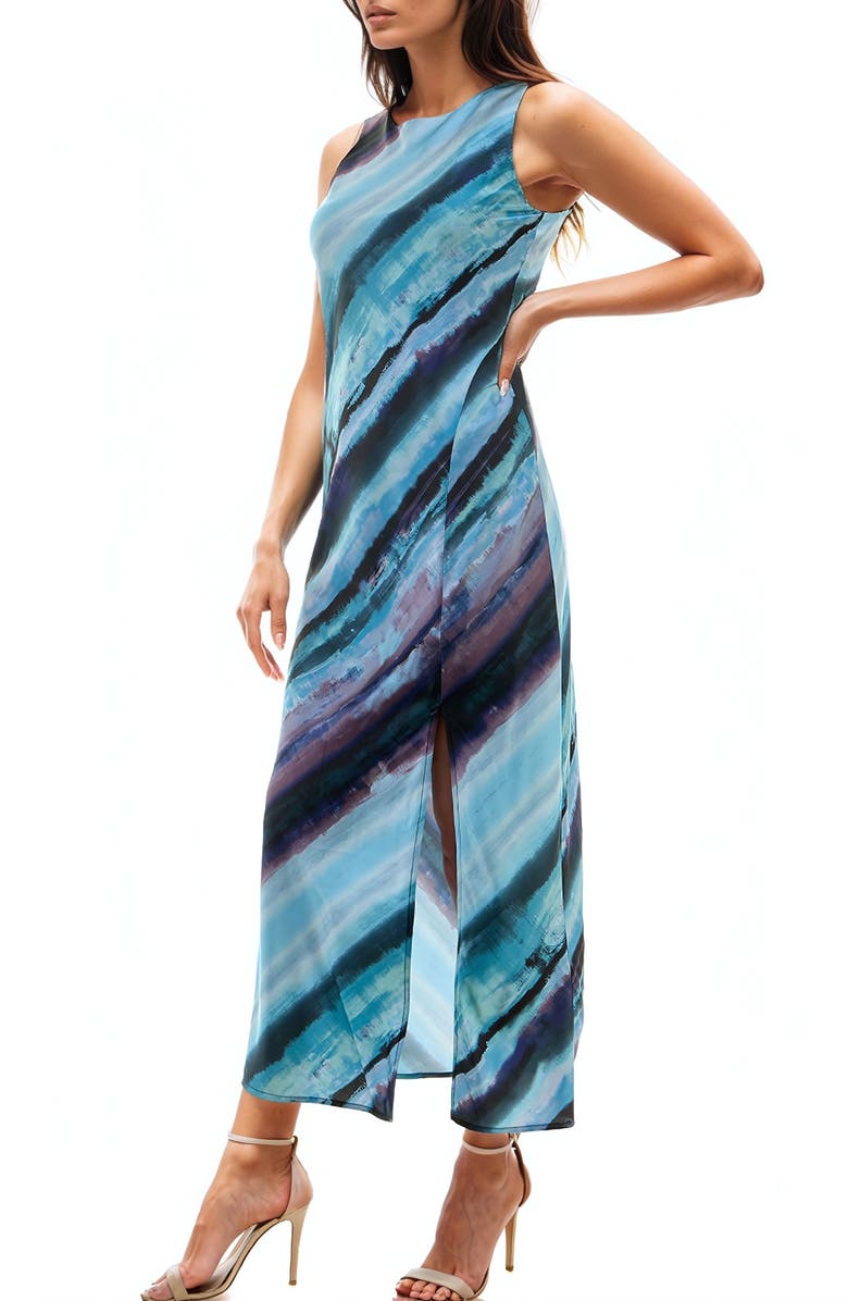Socialite Stripe Sleeveless Midi Dress | Nordstromrack
