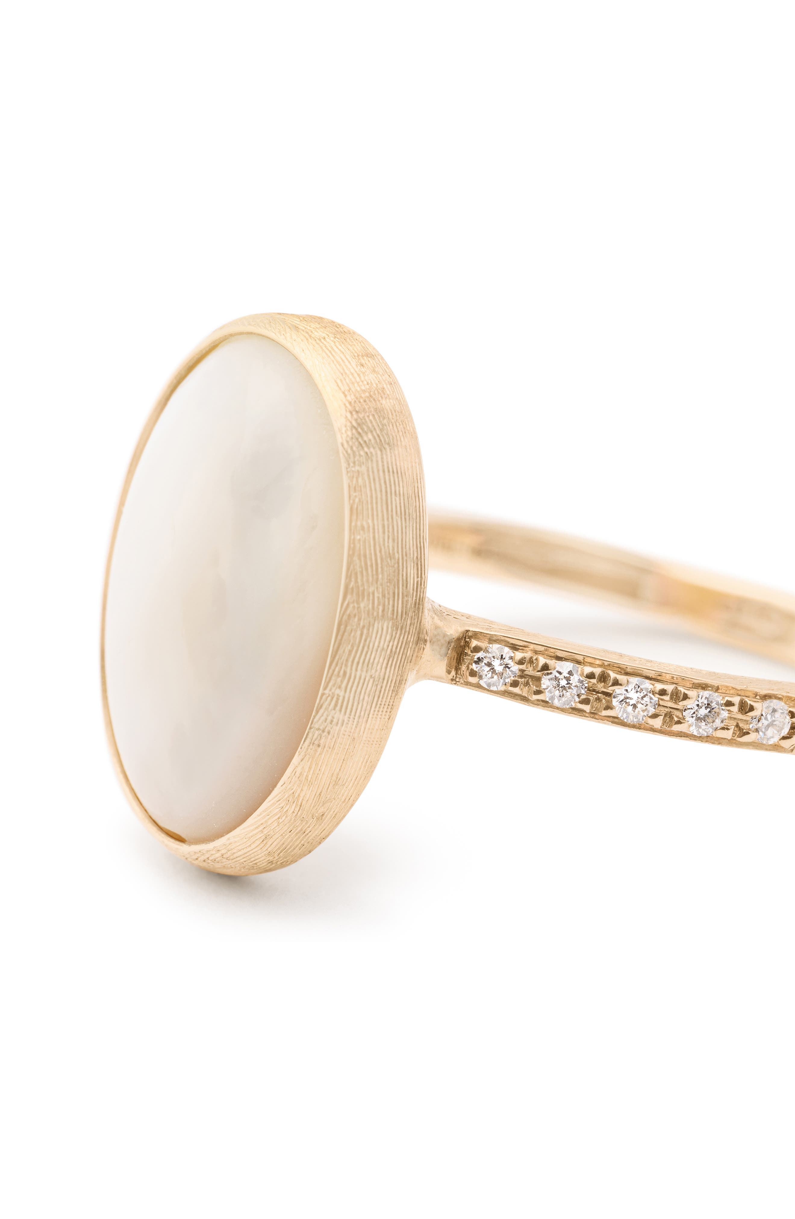 Marco Bicego Siviglia 18K Yellow Gold, Diamond & Mother-of-Pearl Ring ...