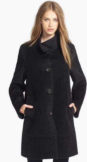 Andean Stand Collar Alpaca Blend Coat | Nordstrom