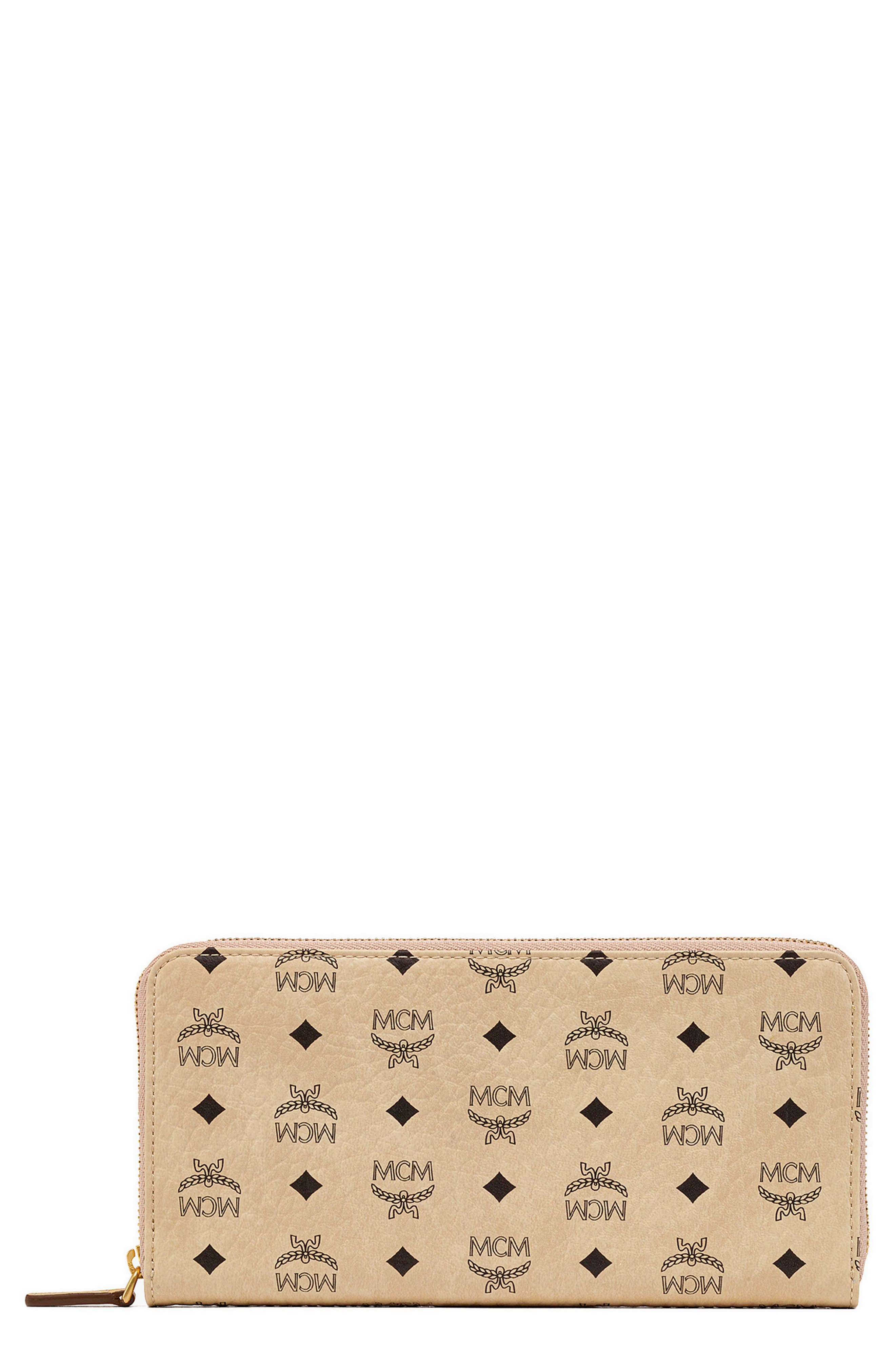 MCM Large Aren VI Zip Around Wallet | Nordstromrack