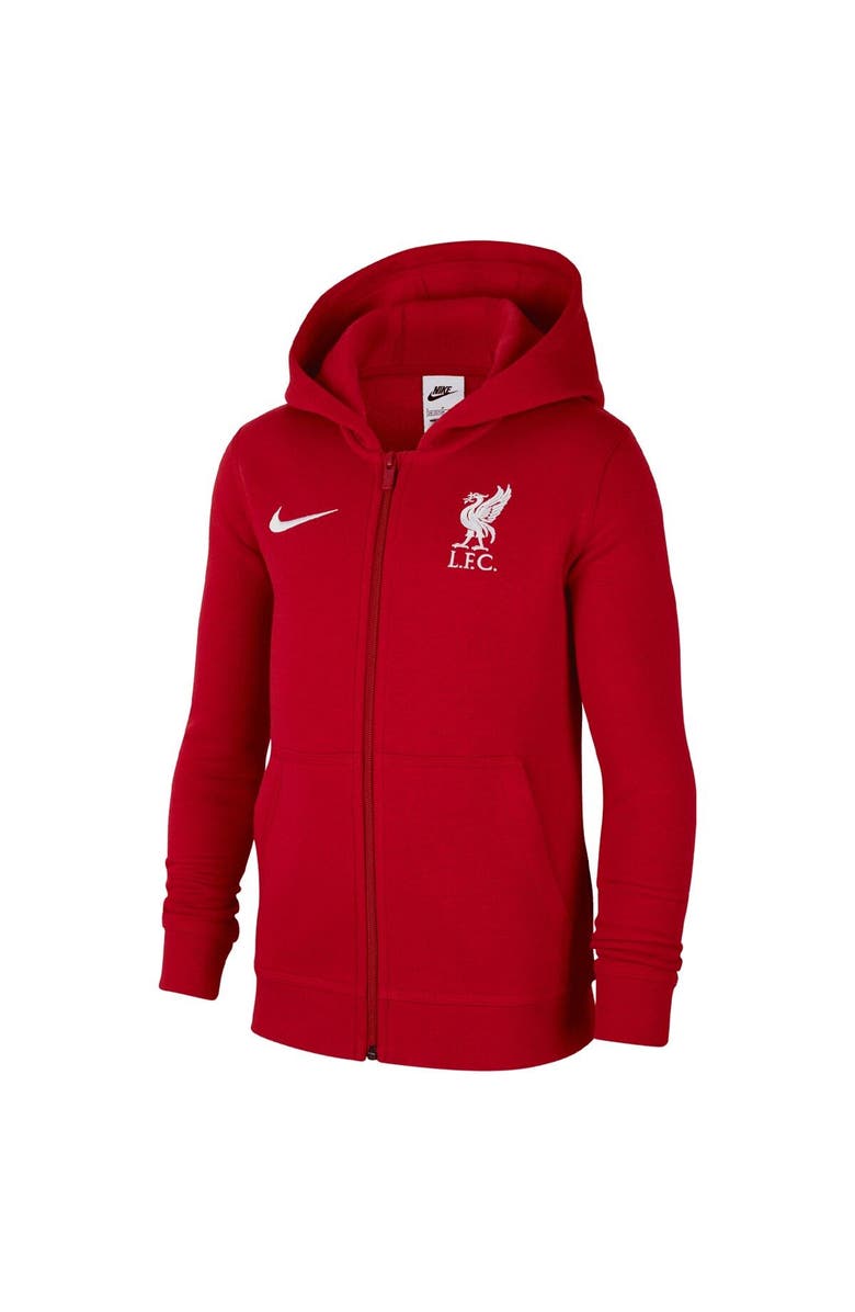 Nike Youth Nike Red Liverpool Club Fleece Full-Zip Hoodie | Nordstrom