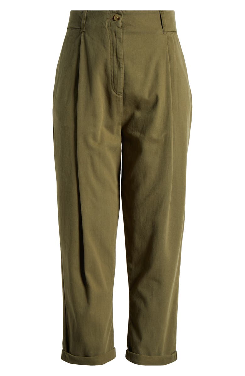 Topshop Pleated Peg Leg Trousers | Nordstromrack