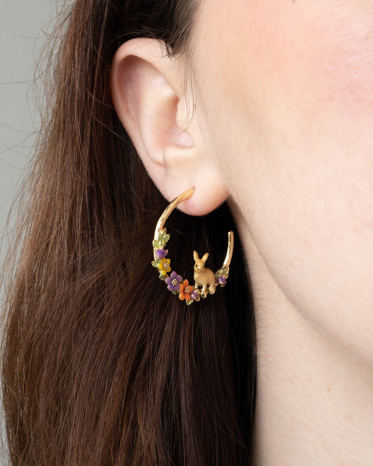 Bill Skinner Studio Flower Rabbit Hoops | Nordstrom
