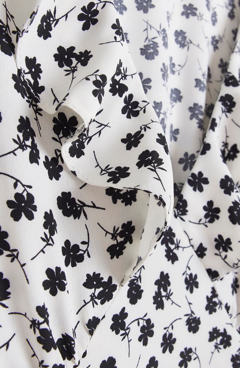 River Island Frill Floral A-Line Dress | Nordstrom
