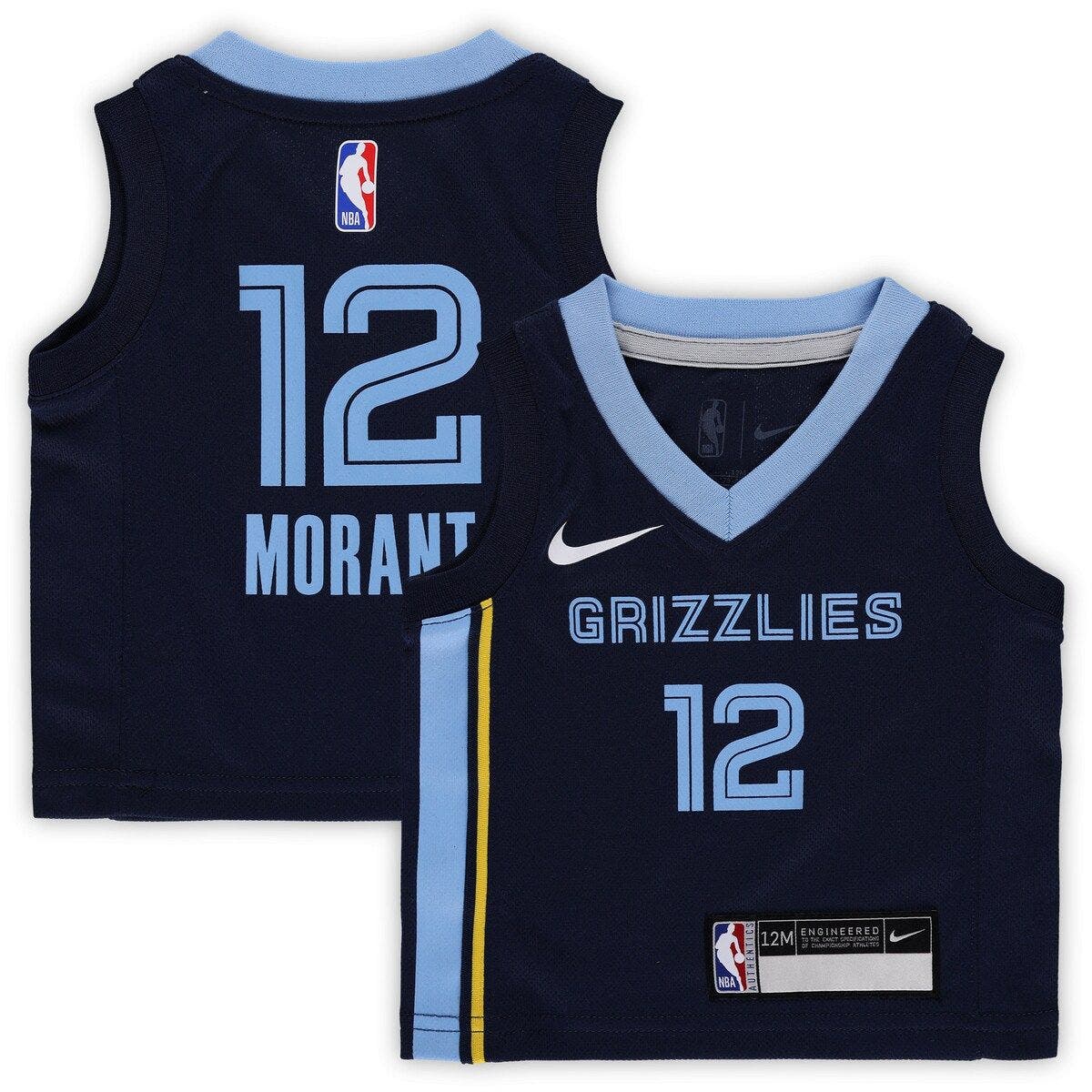 Nike Infant Nike Ja Morant Navy Memphis Grizzlies 2021/22 Replica ...