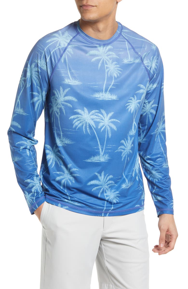 Tommy Bahama Palmisola IslandZone® Crewneck Long Sleeve T-Shirt ...