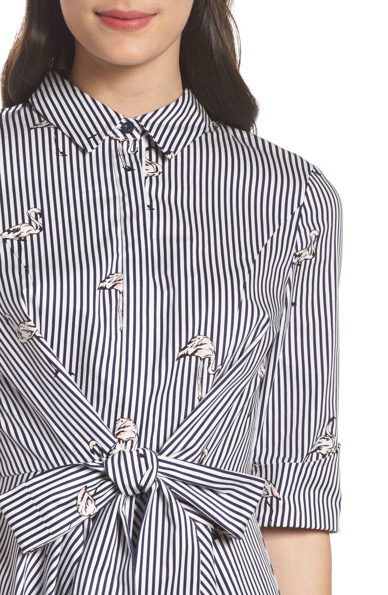 Felicity & Coco Welch Tie Front Shirtdress | Nordstromrack