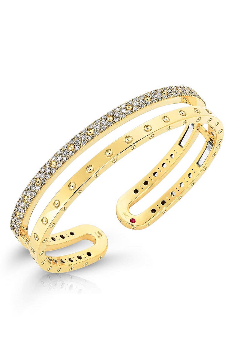 Roberto Coin Symphony Pois Moi Diamond Double Bangle | Nordstrom