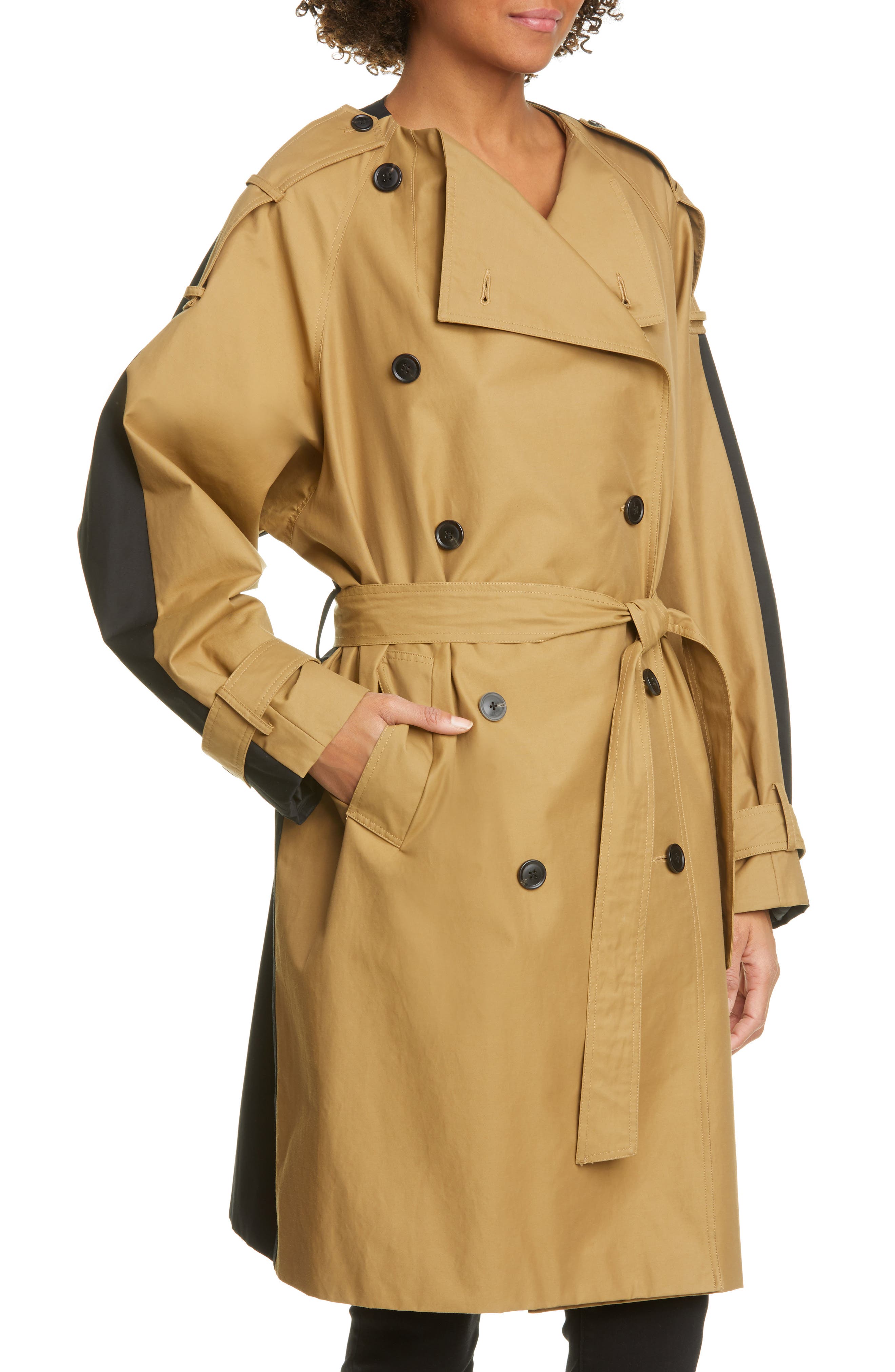 FRAME Colorblock Trench Coat | Nordstrom