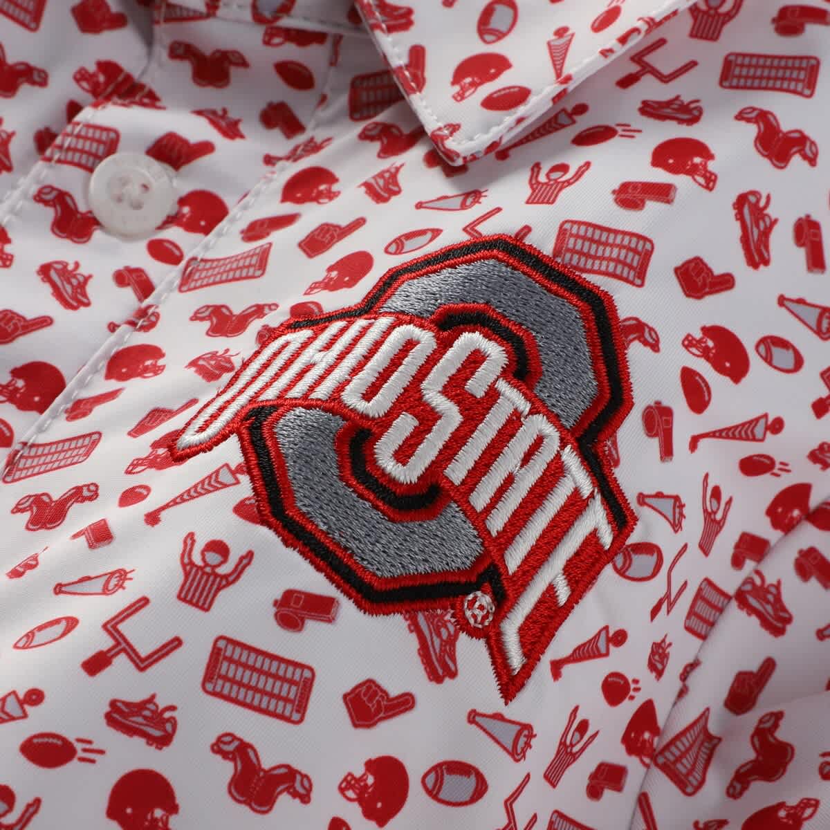 GARB Toddler Garb White/Scarlet Ohio State Buckeyes Tom Allover Print ...