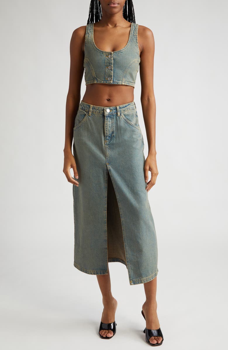 Miaou Deva Denim Crop Top | Nordstromrack