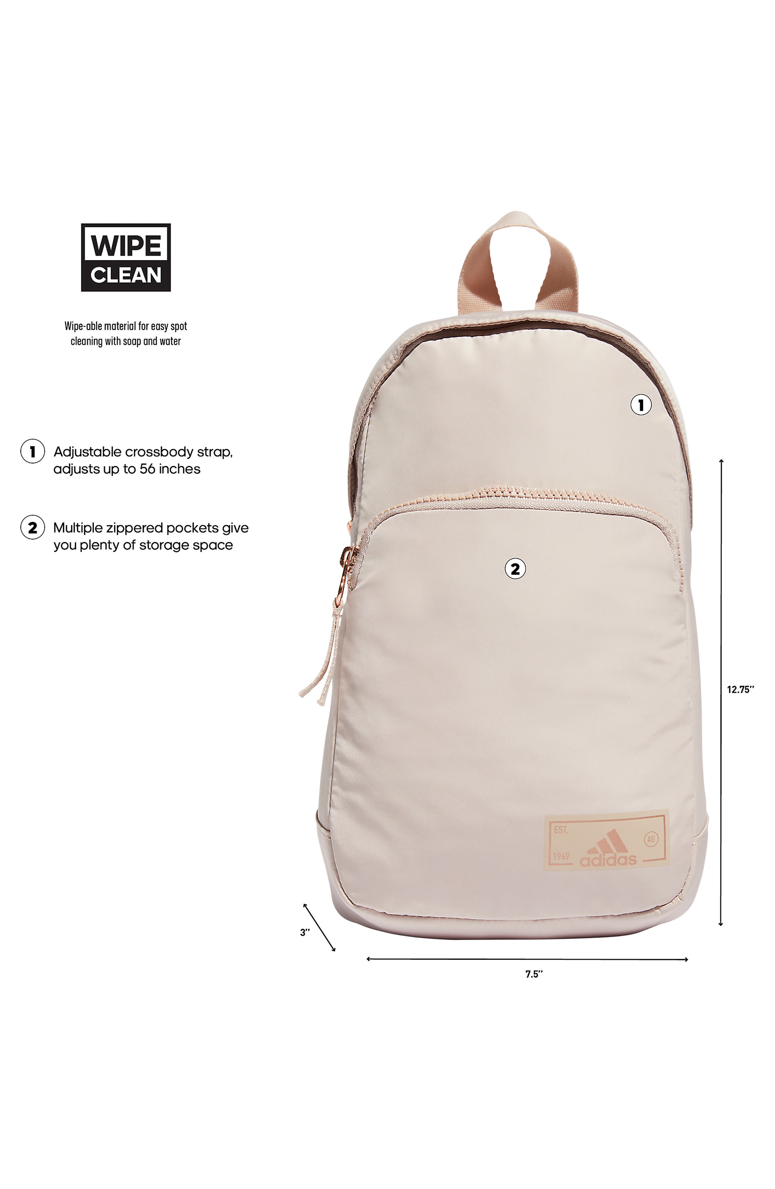 adidas Essentials 2 Recycled Polyester Sling Crossbody Bag | Nordstromrack