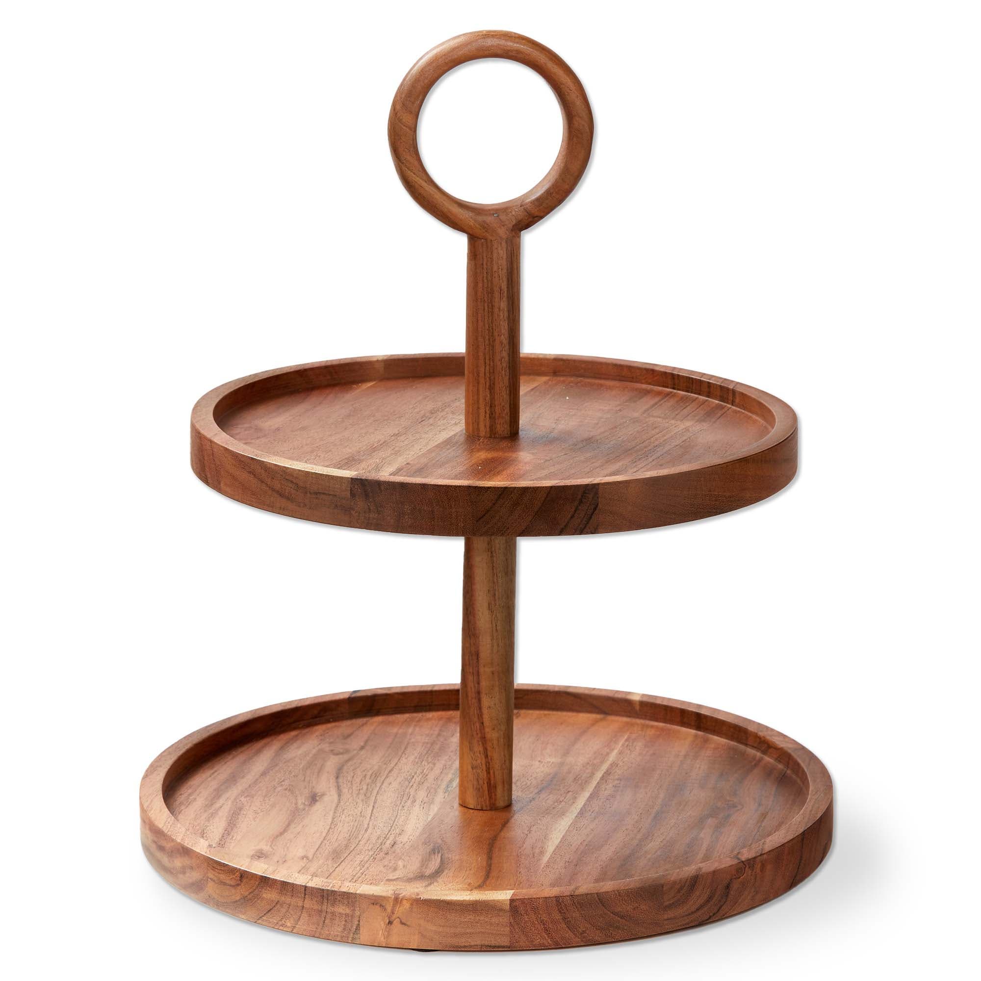 tag Loop 2 Tier Natural Wood Server Trays for Everyday Use | Nordstrom