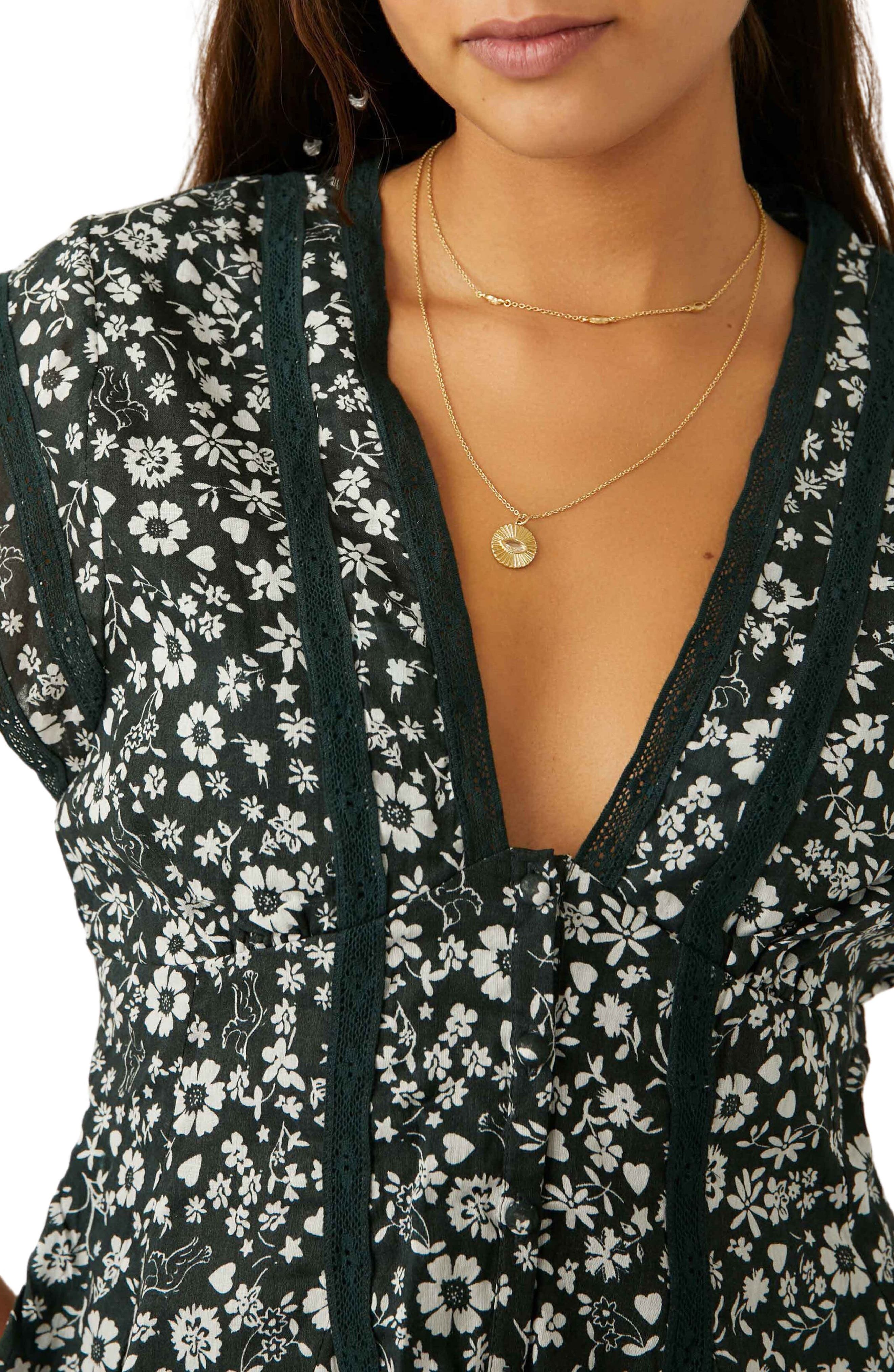 Free People Landy Print Lace Top | Nordstromrack