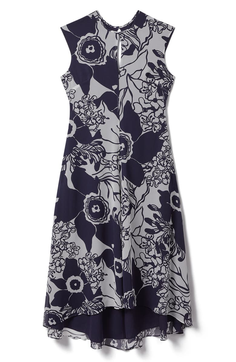 Reiss Becci Mixed Floral Print High-Low Dress | Nordstromrack