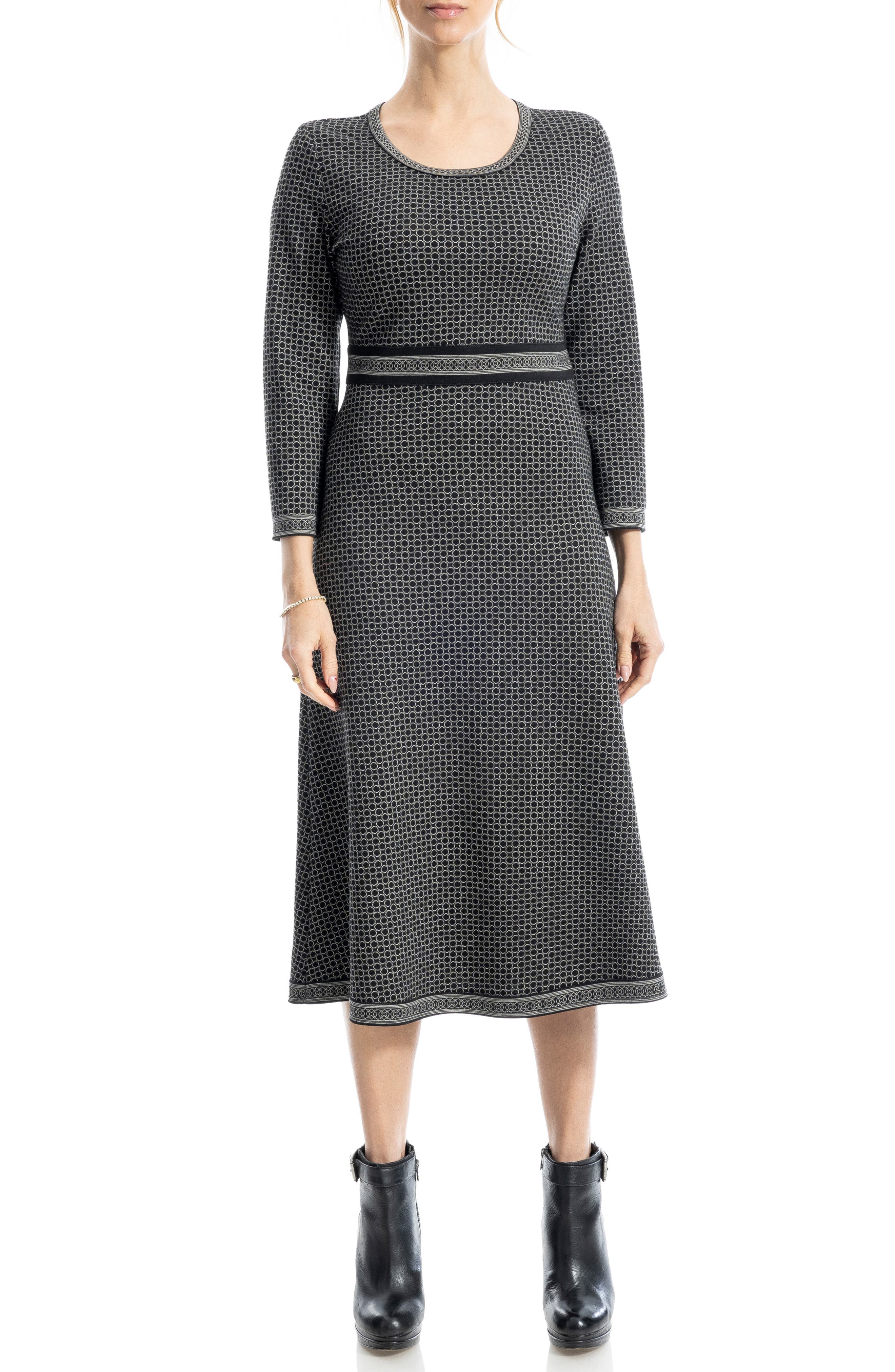MAX STUDIO Long Sleeve Midi Dress | Nordstromrack