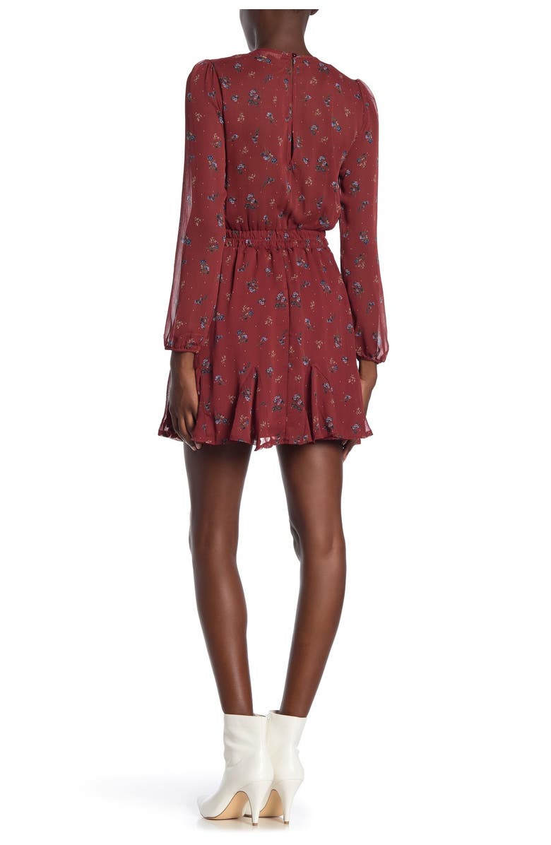 Row A Long Sleeve Floral Print Dress | Nordstromrack