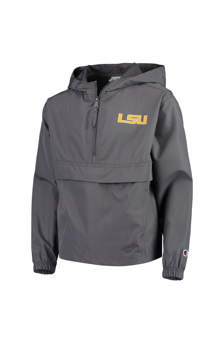 Champion Youth Champion Graphite LSU Tigers Pack & Go Windbreaker ...