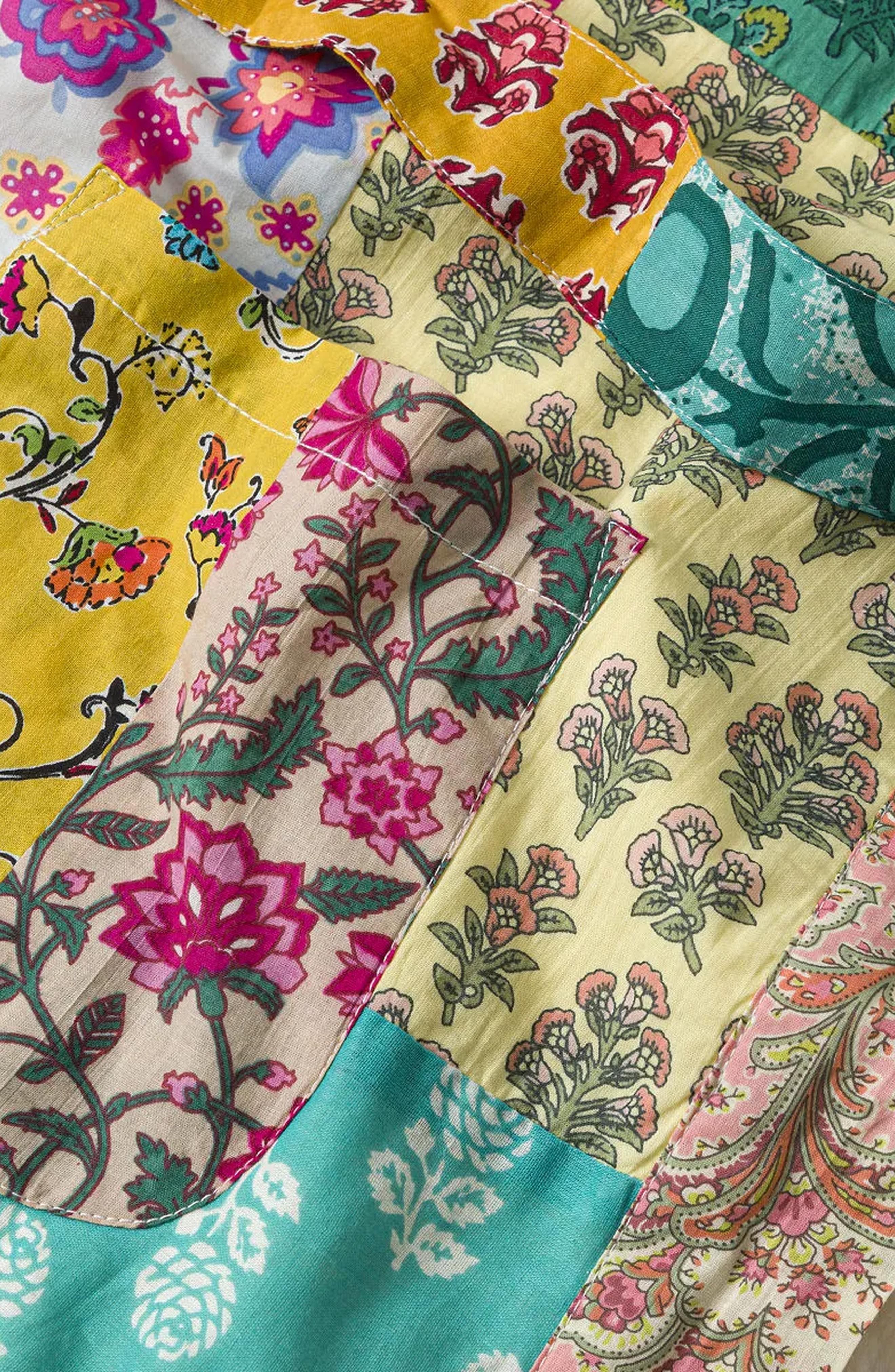 Uncommon Goods Repurposed Sari Fleece Lined Robe | Nordstrom