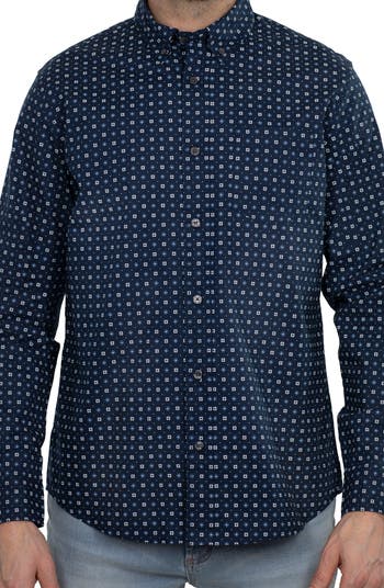 Slate & Stone Geo Print Button-Down Sport Shirt | Nordstromrack